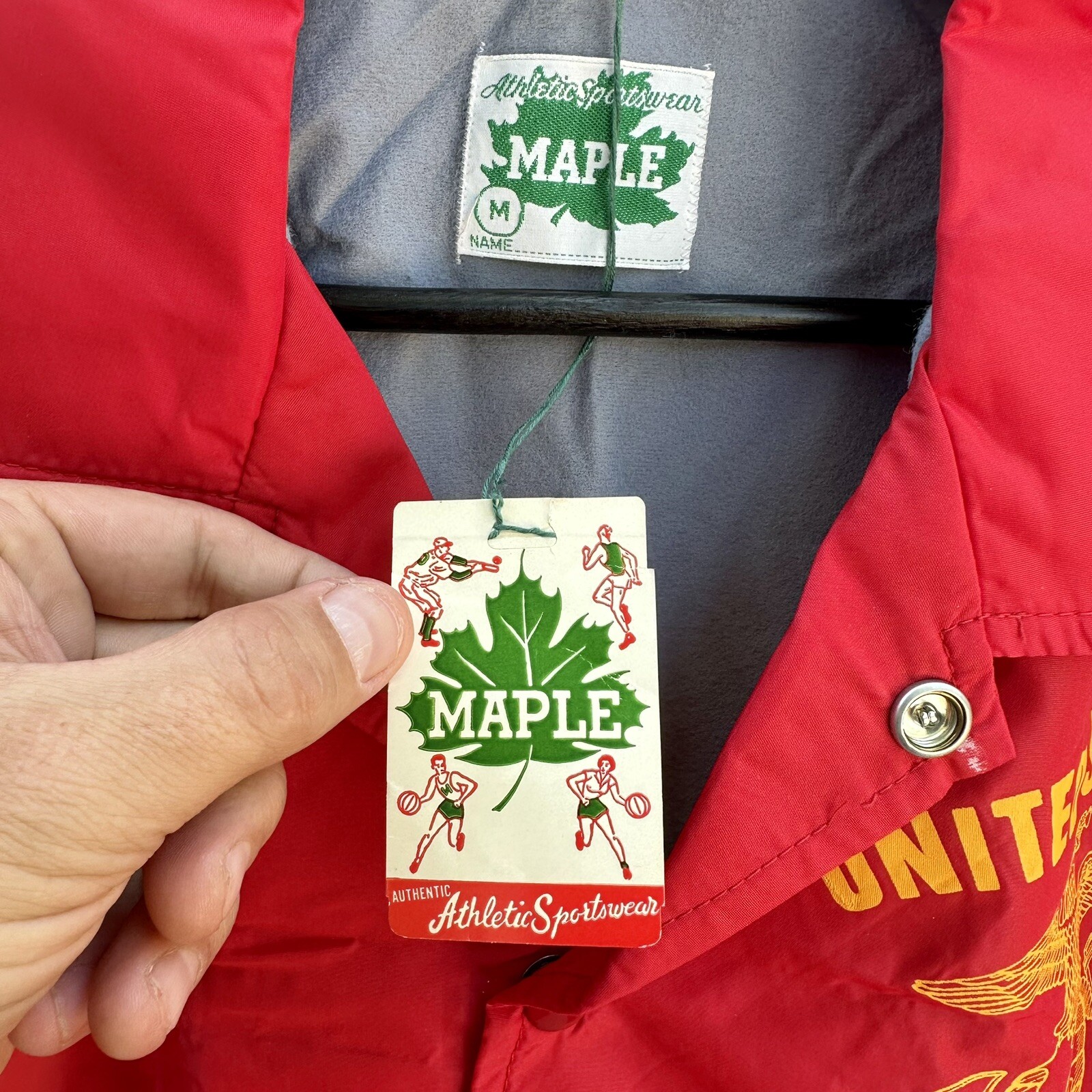 Vietnam War Era Vintage Deadstock USMC Marine Corps Nylon Jacket Maple ...