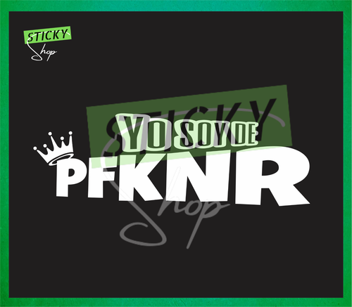 Yo Soy De PFKNR Puerto Rico PR Vinyl Decal Car Window Sticker | eBay