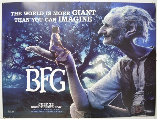 THE BFG (2016) Original Quad Movie Poster - Steven Spielberg (Teaser ...