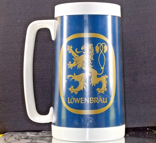 LOWENBRAU Beer *** Label on each side *** Thermo-Serv Plastic Insulated ...