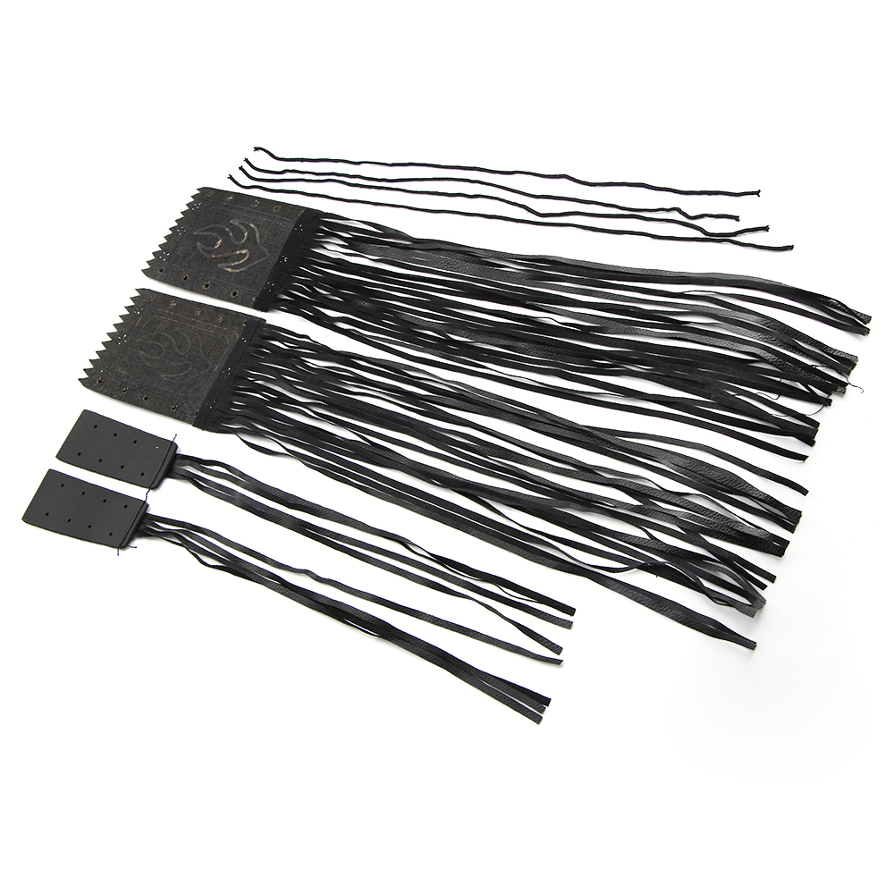 1Pair Leather Motorcycle 19 Inch Tassel Fringe Handlebars Hand Grip ...