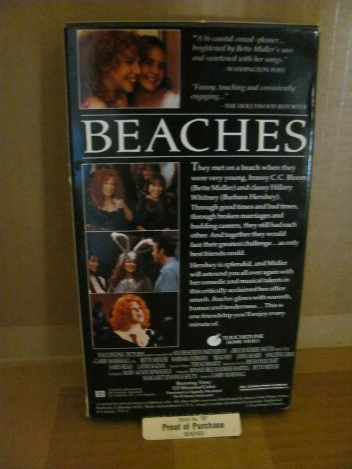 BEACHES (VHS, 1996) Bette Midler, Barbara Hershey 12257797039| eBay
