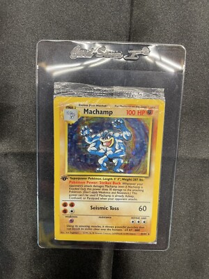 MACHAMP POKEMON Card FACTORY SEALED 1st Edition 1999 Mint Condition ...