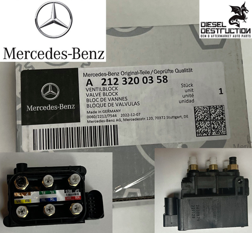 Genuine OEM Mercedes Benz Air Suspension Valve A2123200358 *** SHIPS ...