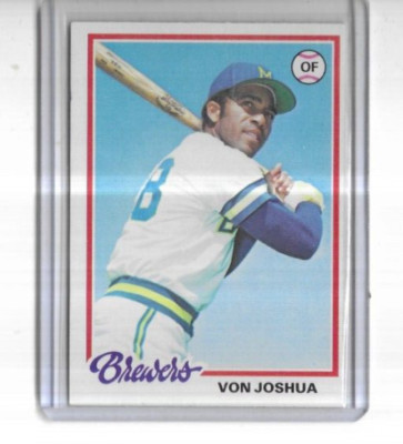 1978 Topps #108 Von Joshua Milwaukee Brewers | eBay
