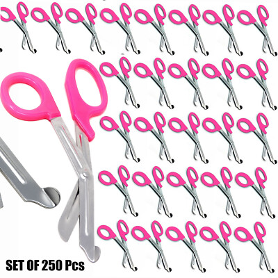 250pc Nurse EMT EMS Medical Trauma Paramedic Scissors 7.25" Shears PINK ...