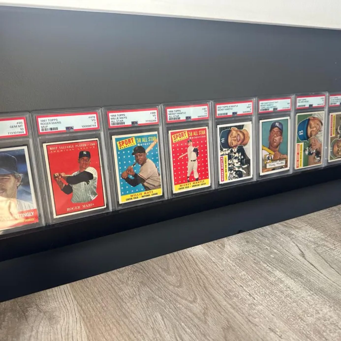 BEAUTIFUL Handmade Sports Card Display shelf. Simple, Wall Display ...