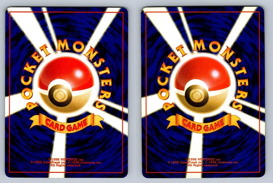 Caterpie & Metapod Base Set Japanese Pokemon Card Evolution Set Lot ...