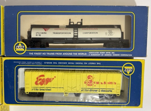 Vintage AHM HO Train Box Car Tank Reefer Hopper Kelloggs Eggo ++ Lot Of ...