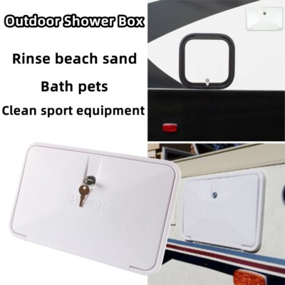 Set Outdoor Shower For RV Camper Trailer Exterior Faucet Shower Box ...