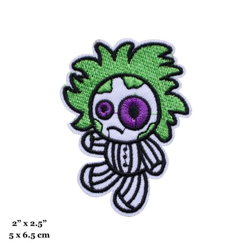 Beetlejuice Cute Voodoo Doll Horror Movie Character Embroidered Iron On ...