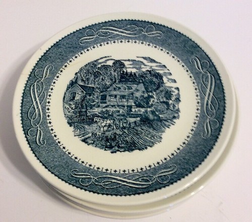 Anchor Hocking Currier & Ives Ironstone / Taylor Currier & Ives 10 ...