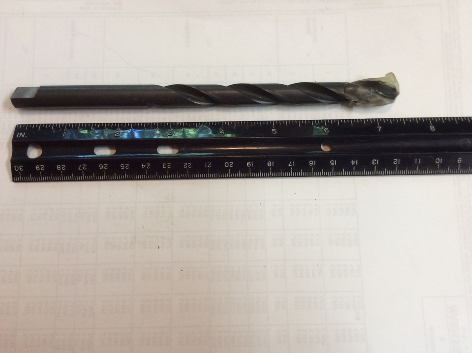 Reground 7/16" Taper Length HSS Drill Bit, With Tang, 7 1/4' Long | eBay