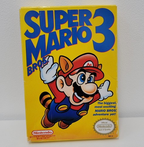1st Print Left Bros. Super Mario Bros. 3 BOX ONLY! (Nintendo NES, 1990 ...