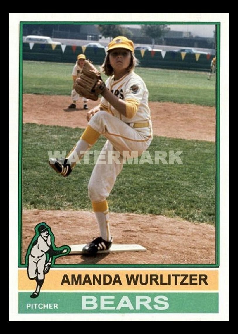 Amanda Wurlitzer Tatum O'neal Bad News Bears Custom Baseball Art Card ...