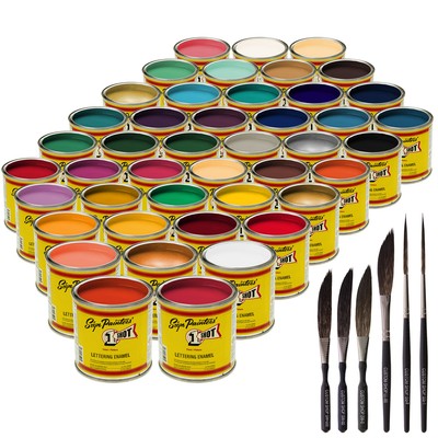 1/4 Pint 1 Shot PROFESSIONAL Enamel Kit 44 COLOR SET Pinstriping ...