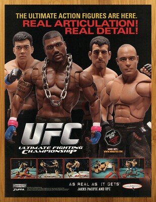 2010 UFC Ultimate Fighting Action Figures Print Ad/Poster Wrestling ...