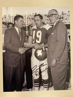 Cotton Davidson signed DALLAS TEXANS 8 X 10 photo AFL ALL STARS | eBay