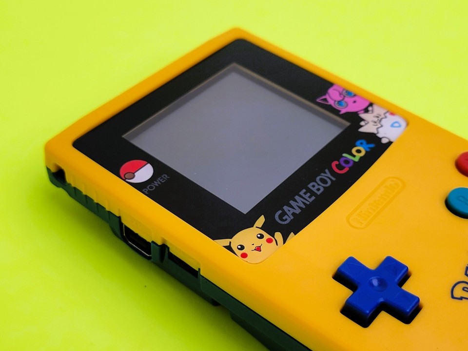 Nintendo Game Boy Color Pokemon Pikachu Edition 👾 CGB-001 GBC RESTORED ...