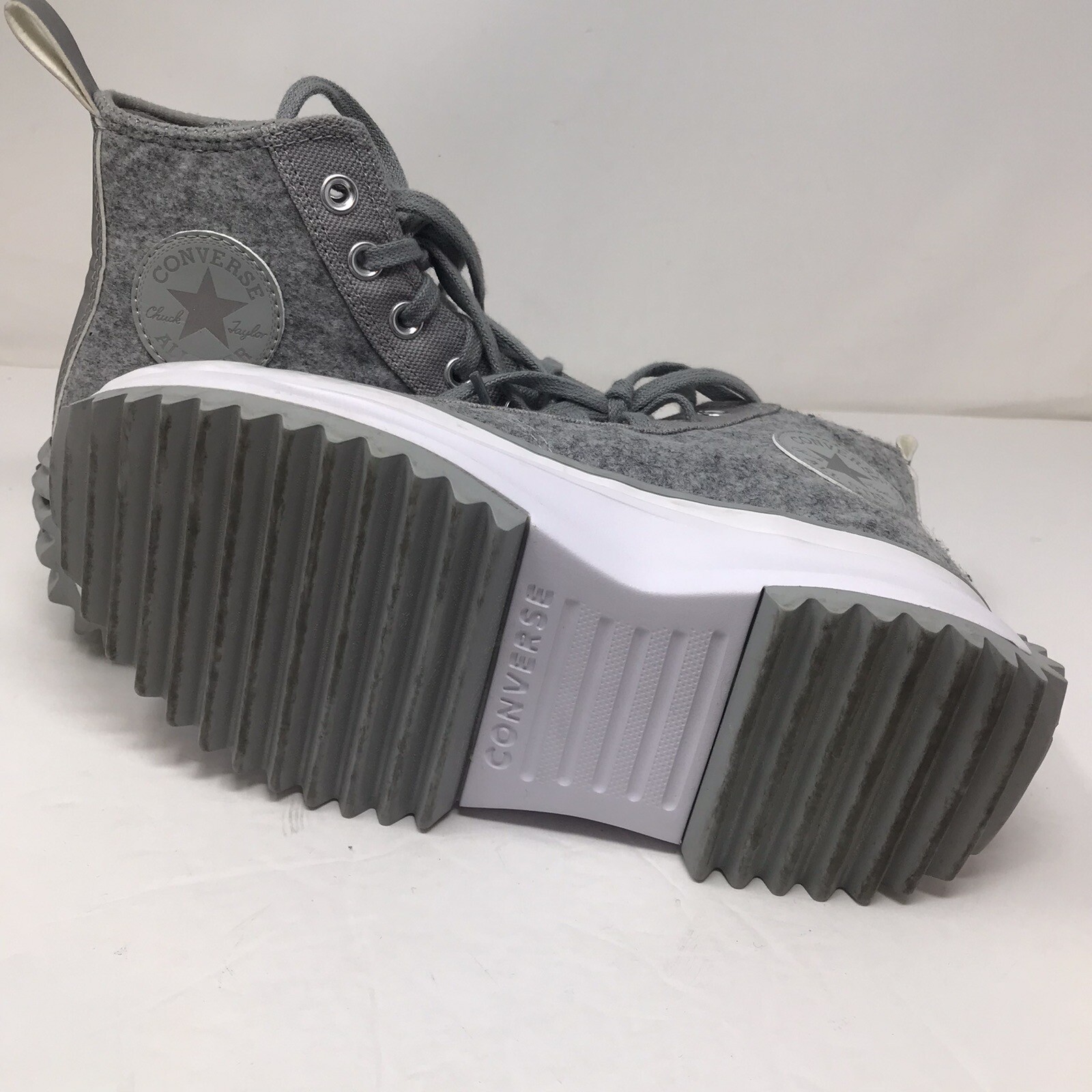 Converse Chuck Taylor All Star Hike High Grey Felt Wh… - Gem