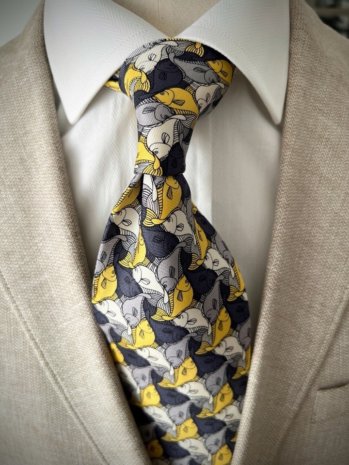 SILK TIE CRAVATTA KRAWATTE ネクタイ (nekutai) made in italy Vintage | eBay