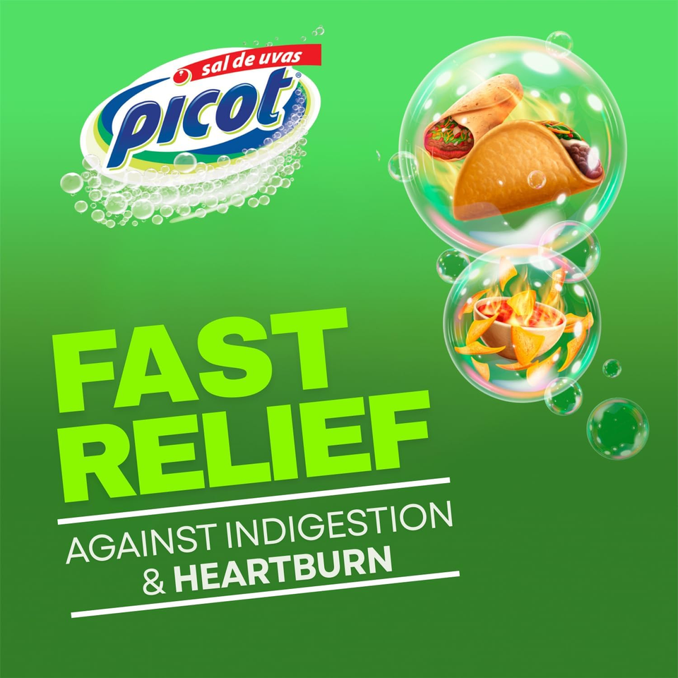 Sal De Uvas Picot, Effervescentl, Powder Solution, Antacid, 3-Pack of ...