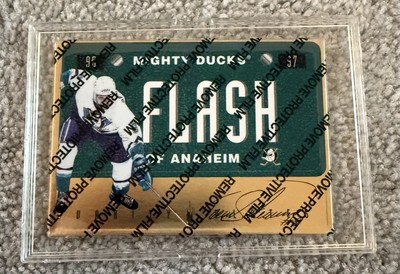 1996-97 Donruss Vanity Plate Teemu Selanne Anaheim Mighty Ducks Flash ...