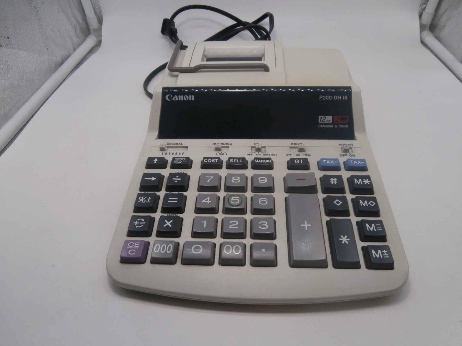 Canon P200-DH iii Calculator Adding Machine Powered Tested | eBay