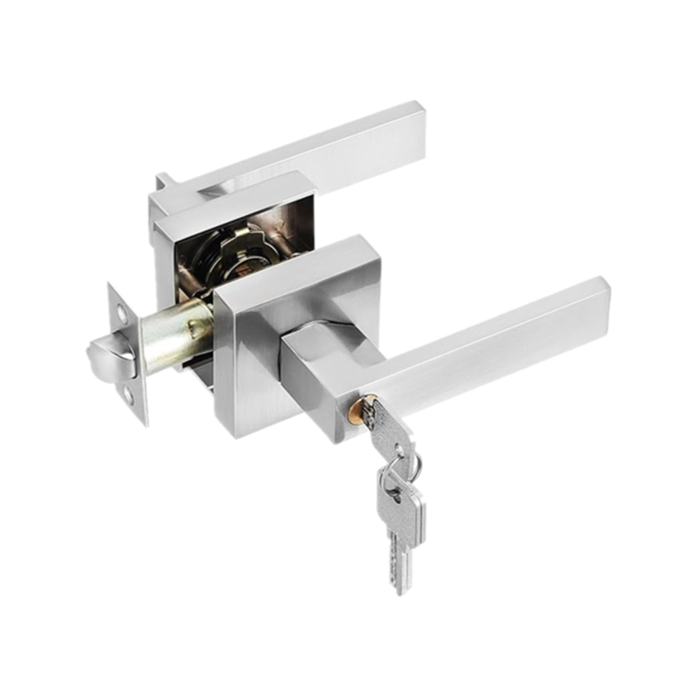 Internal Door Handle Entry Privacy Bathroom Bedroom Door Lever Lock Set ...