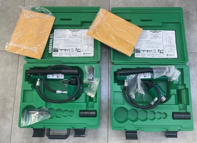 Greenlee 7646 11-Ton Hydraulic Knockout Driver with Hand Pump for sale ...