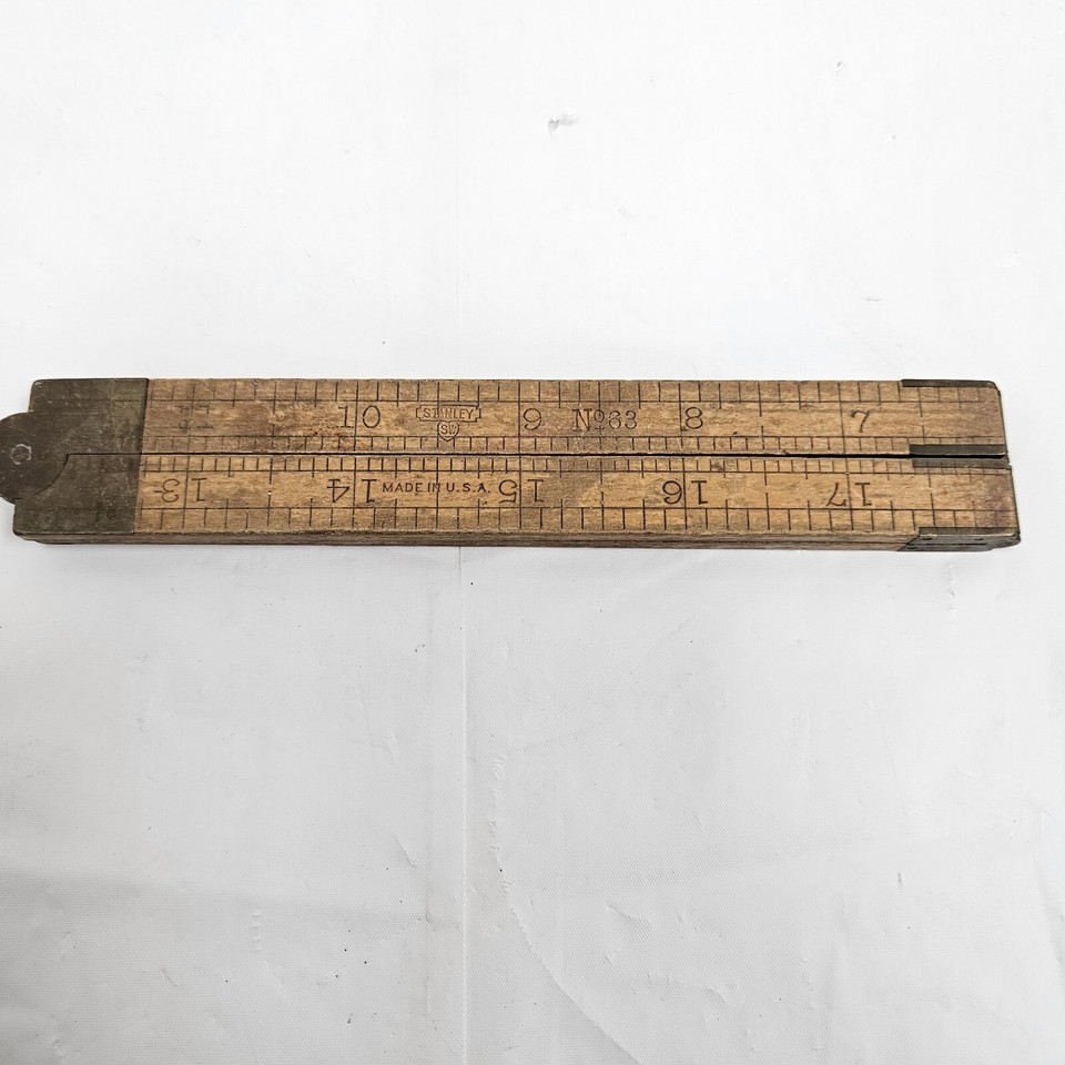 Rare Antique Stanley No. 63 Boxwood Rule Folding | eBay