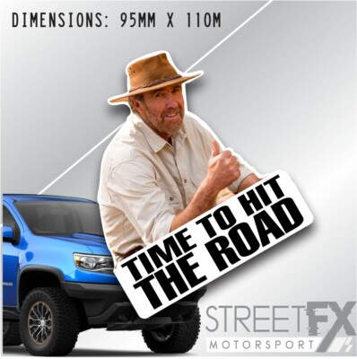 Russ Coight Time to Hit the Road Thumbs Sticker Decal 4WD Camping ...