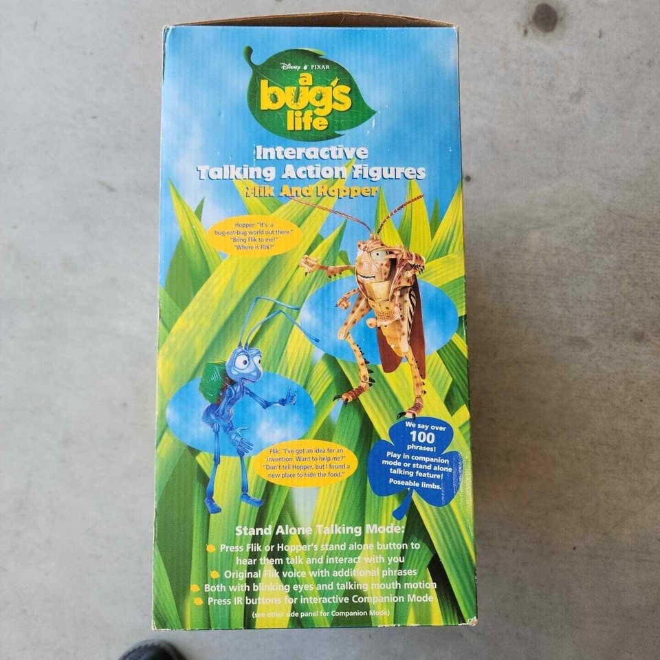 A Bug's Life Talking Interactive Action Figures Flik Hopper New 1998 ...