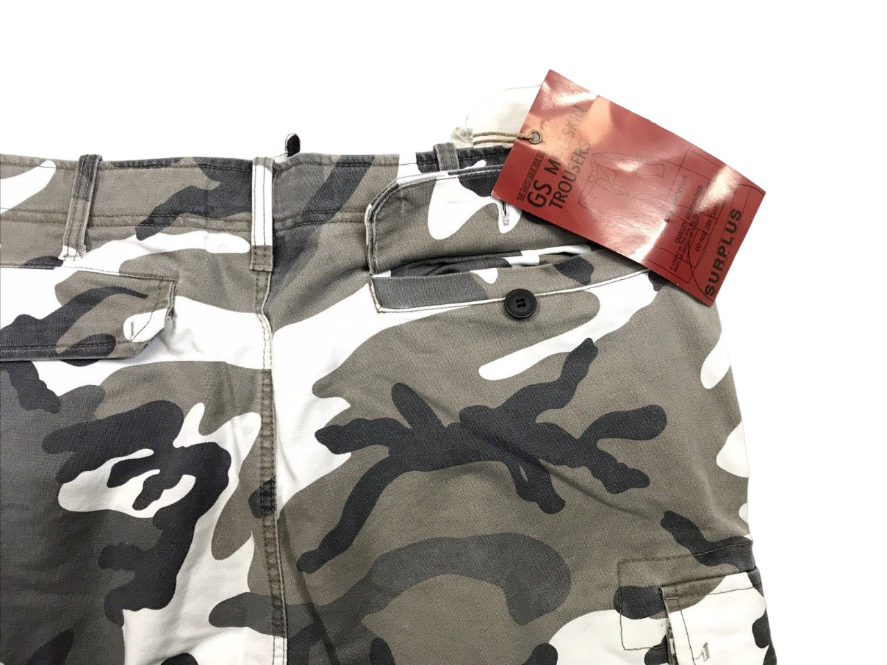 Military Style Combat Trousers Men's Urban Camo Moleskin Cotton Heavy ...