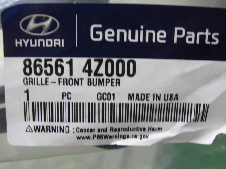 Hyundai 86561-4Z000 Lower Grille for 13-16 Hyundai Santa Fe Sport New ...