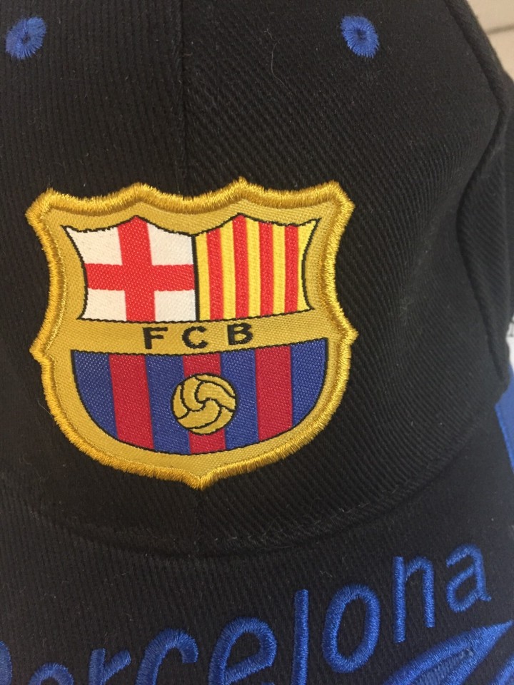 FCB Barcelona Football Club Official Logo Soccer Adjustable Hat Cap ...