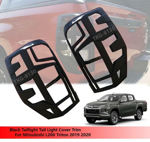 Black Taillight Tail Light Cover Trim For Mitsubishi L200 Triton 2019 ...