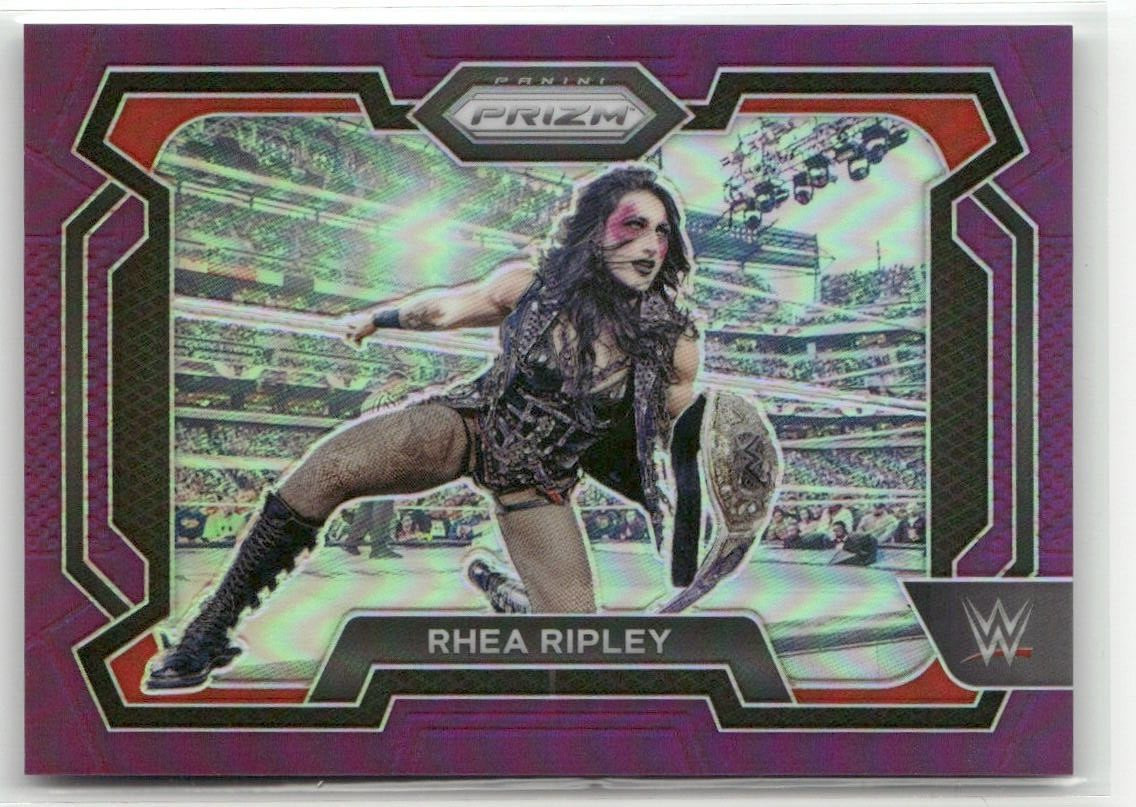 2024 Panini Prizm WWE - Purple Prizm #37 Rhea Ripley /149 for sale ...