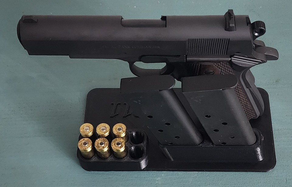 Colt 1911 Gun & Magazine Stand. Handgun Display Holder. Government ...