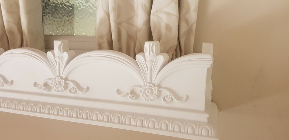 Curtain Box Valance Pelmet Window Door Cornice Cover Victorian 3 -9ft ...