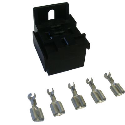 12V Mini Relay Socket Block Holder Connector & Terminals Panel Mount ...