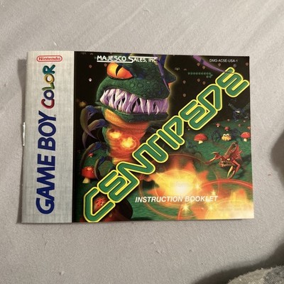 Centipede (Nintendo Game Boy Color, 1998) Instruction Booklet ONLY ...