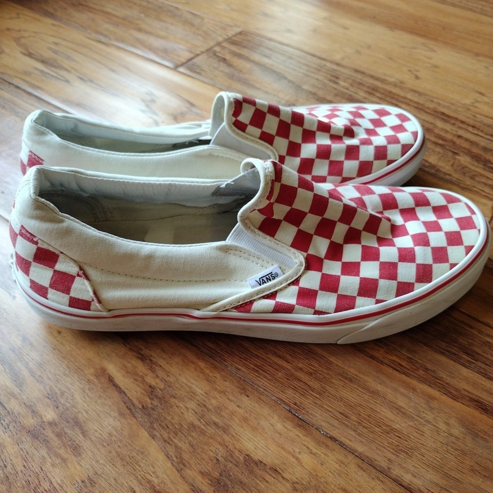 Vans Shoes Men's Size 12 Off The Wall Classic Red Checkered Sneakers | eBay