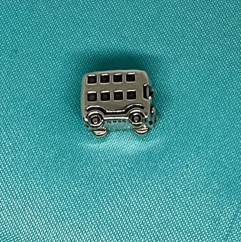 Pandora Sterling Silver & Enamel London Flag Double Deck Bus Charm | eBay