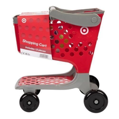 New Target Toy Mini Shopping Cart 12 Piece Kid Toddler Groceries TikTok ...