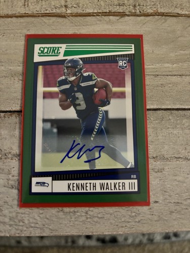 2022 Score - Rookies Signatures #329 Kenneth Walker III (AU, RC) | eBay