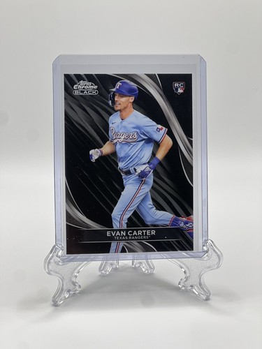 2024 Topps Chrome Black #83 Evan Carter Rookie | eBay