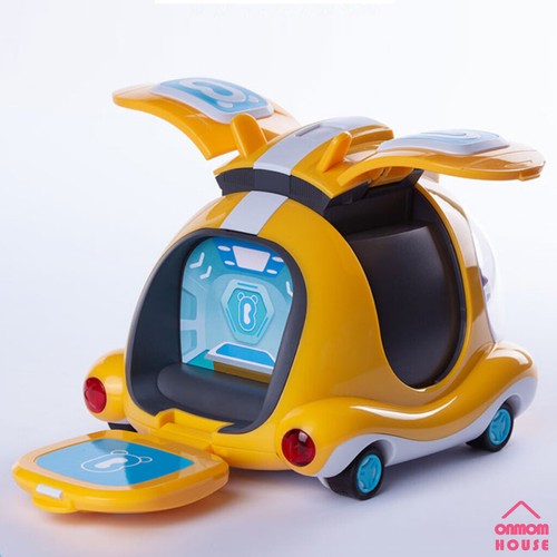 BabyBus Transforming Rescue Bus Mini Pullback Car Airplane Korean Panda ...