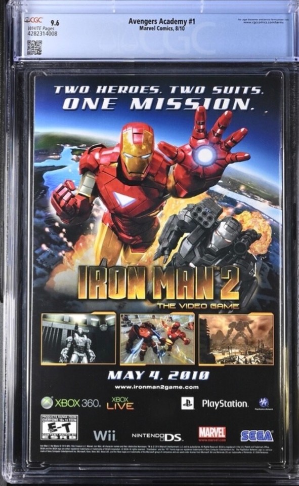 Avengers Academy #1 (2010) CGC 9.6 WHITE PAGES KEY 1st Finesse-Mettle ...