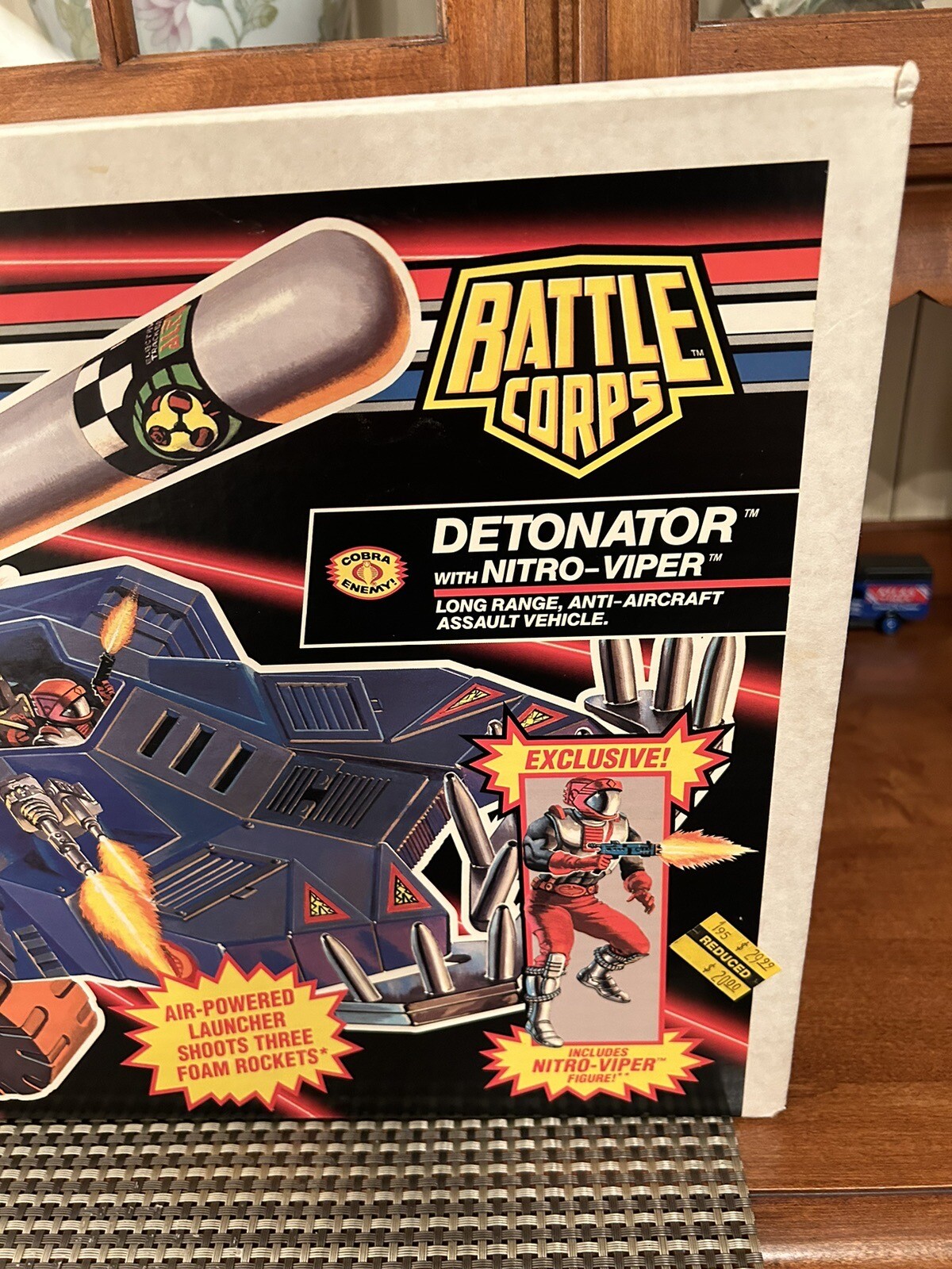 GI Joe A Real American Hero 1992 Battle Corps Cobra Detonator Box ...